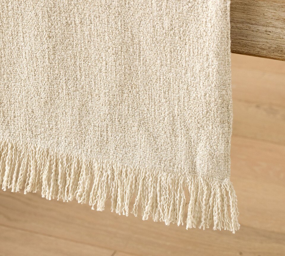 Boucle Cotton Table Runner | Pottery Barn Australia